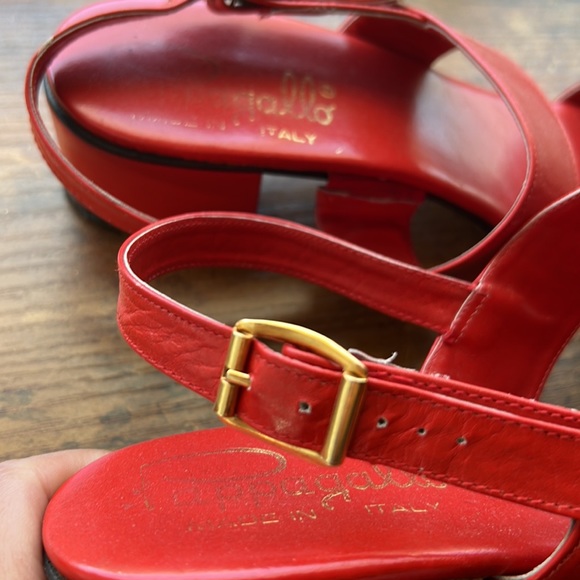 Pappagallo | Shoes | Vintage Pappagallo Red Sandals | Poshmark